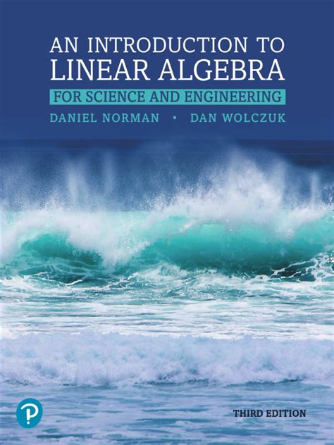 an introduction to linear algebra for science and engineering 3rd ed