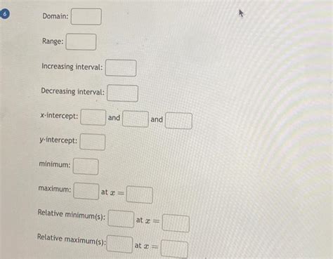 solved domain range increasing interval decreasing