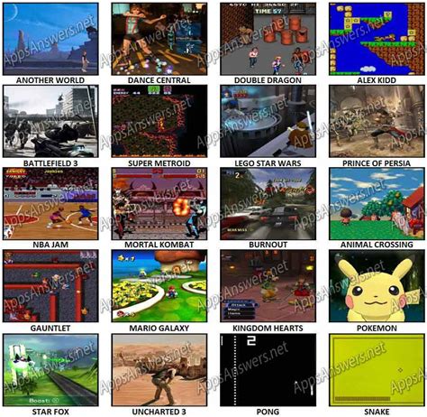 100 Pics Video Games Level 41 Level 60 Answers Apps Answers Net