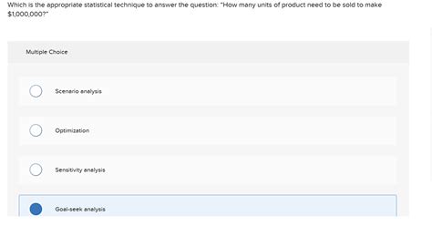 Solved Which Is The Appropriate Statistical Technique To Chegg