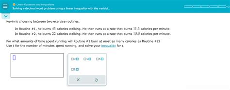 solved linear equations and inequalitiessolving a decimal