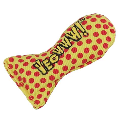 1 Yeow Interactive Small Cat Kitten Stinkie Dot Fish With Catnip Toy