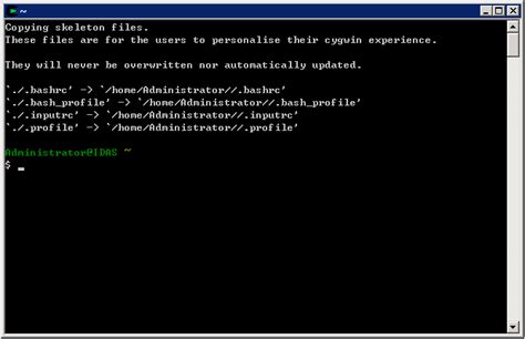 cygwin bash shell the dream of super surplus power