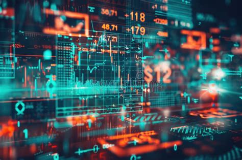 detailed financial dashboard displaying dynamic stock market data and