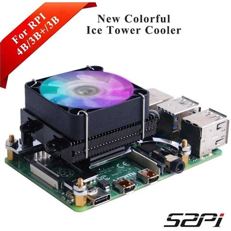 Охладител Geeekpi за Raspberry Pi 4 Model B Raspberry Pi 3b 3b гр