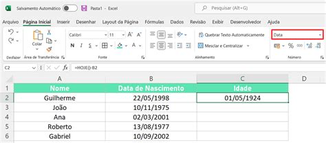 Calcular Idade No Excel Smart Planilhas