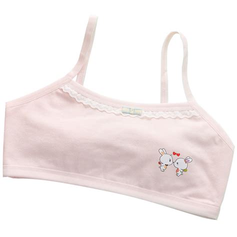Girls Sports Bra Summer Seamless Bras Cotton Stretch Girls Soft