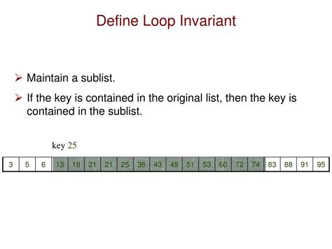 PPT Loop Invariants And Binary Search PowerPoint Presentation Free Download ID