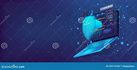 Cyber Security And Safety Information Personal Data Concept Digital Padlocks On Abstract