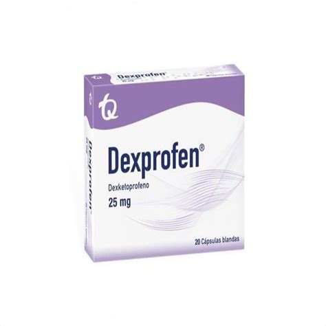 Dexprofen Dexketoprofeno 25mg Cap Glt Bla Oral Caj 20 Cap 1 U Img 1