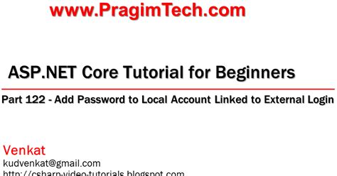 Sql Server Net And C Video Tutorial Add Password To Local Account