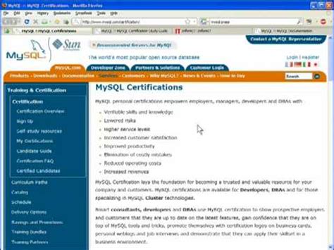MySQL Certification Programs QuadExcel Com