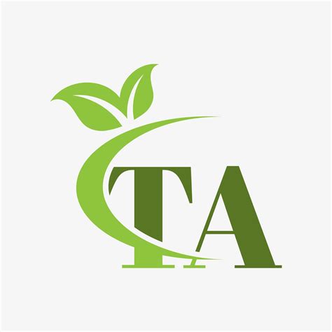 Ta Letter Logo With Swoosh Leaves Icon Vector Pro Vector 16836388 Vector Art At Vecteezy