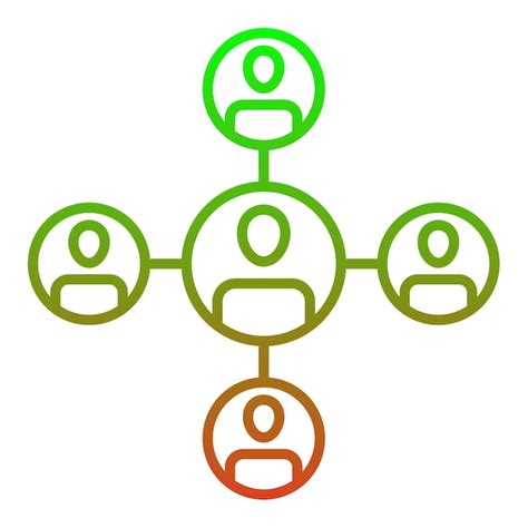 조직 차트 아이콘 프리미엄 벡터