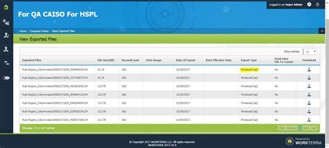Wt 11513 Export Preview Spelling Mistake On View Exported Files Page Workterra Jira