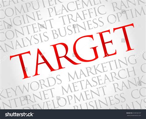 Target Word Cloud Business Concept Stock Vector 318726107 Shutterstock