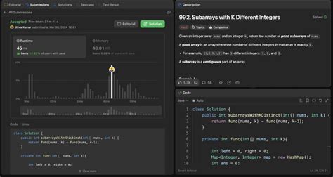 Daily Leetcode Challenge Subarrays With K Different Integers Shiva Kumar Posted On The Topic