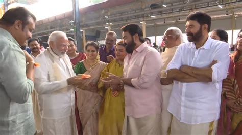 In Kerala, PM Modi visits Guruvayur temple, attends actor-politician Suresh Gopi's daughter's ...