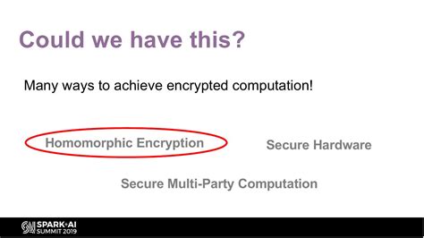Encrypted Computation In Apache Spark