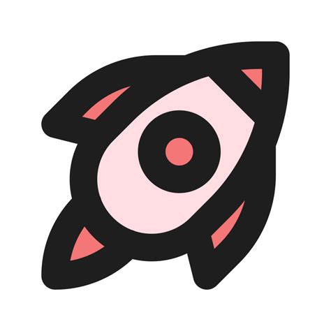 Spaceship Flat Color Outline Icon 19858860 Png