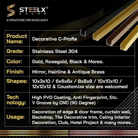 Ss 304 Stainless Steel Fluted Pattern Profile For Wall Cladding Panel For Interior At ₹ 500