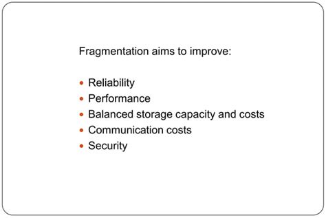 Fragmentation And Types Of Fragmentation In Distributed Database Pptx