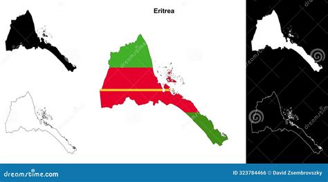 Eritrea Outline Map Stock Illustration Illustration Of Atlas 323784466
