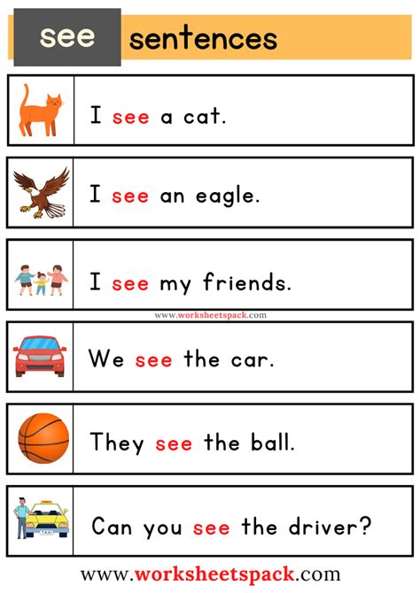 See Sight Word Sentences Worksheet Reading Skills Checklist Teaching
