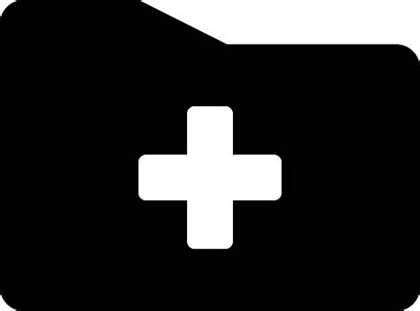 Medical Folder Icon Plus Directory Cross Vector Plus Directory Cross