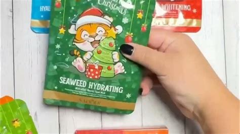 Новогодний набор масок для лица в подарочной упаковке 5 шт Youtube