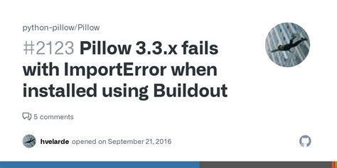 Pillow 33x Fails With Importerror When Installed Using Buildout · Issue 2123 · Python Pillow