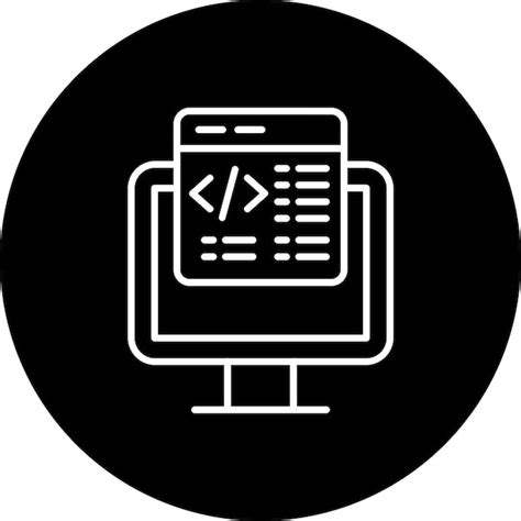 Premium Vector Coding Icon