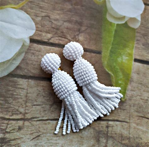 Oscar Bead Tassel Oscar Styl Beaded Tasse Oscar De La Renta Etsy