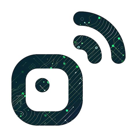 Premium Photo Sensor On Icon Green Technology Texture