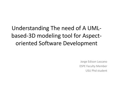 uml for aspect oriented design ppt