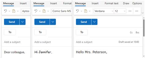set default fonts for emails in outlook for web microsoft outlook 365