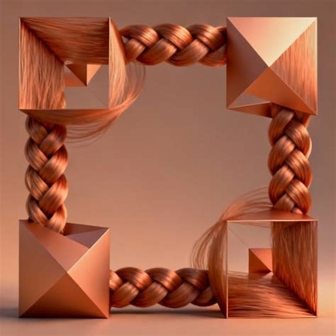 Free Copper Geometric Braids Image Download At Stockcake