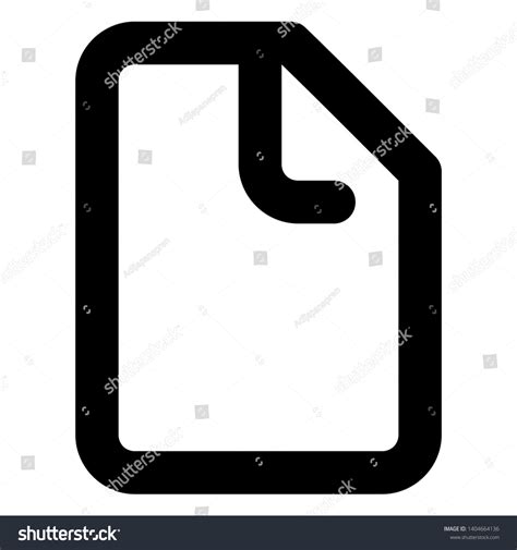 File Button Icon Outline Style Vector เวกเตอร์สต็อก ปลอดค่าลิขสิทธิ์