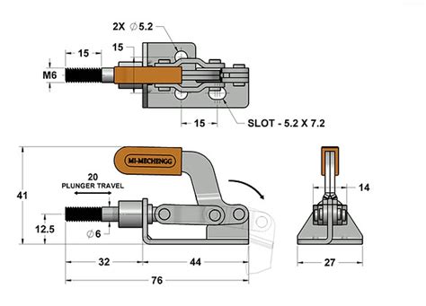 Miniature Push Pull Toggle Clamps Mechengg Industries Bangalore