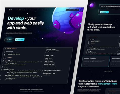 Development Tools Website UI Design Behance