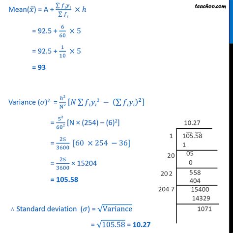Ex 132 9 Find Mean Variance Standard Deviation Using Short