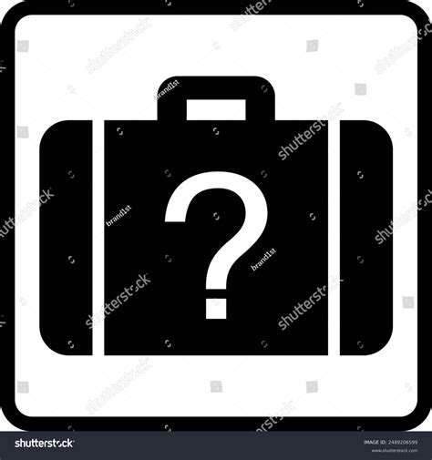 Lost Found Flat Black Vector Icon Stock Vector Royalty Free 2489206599 Shutterstock