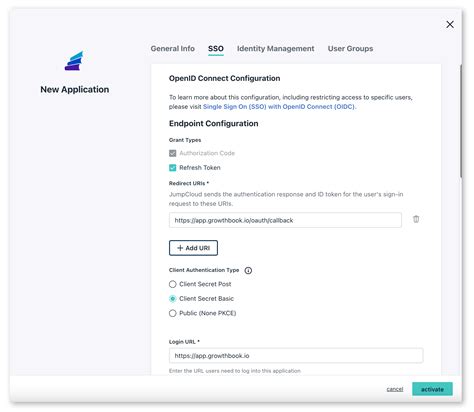 Sso Instructions Growthbook Docs