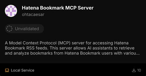 Hatena Bookmark Mcp Server Mcp Ser · Lobehub
