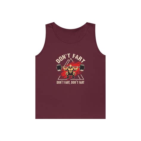 Funny Weightlifter Dont Fart Tank Top Mens Gym Tank Workout