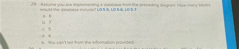 solved assume you are implementing a database from the