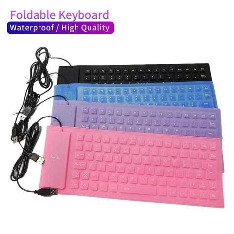 Foldable Flexible Keyboard Waterproof Usb Silicone Keyboard Shopee Philippines