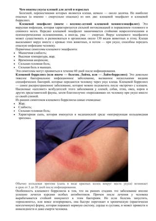 Осторожно, клещи! | PDF