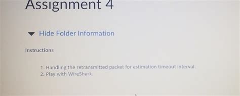Solved Assignment 4 Hide Folder Information Instructions 1