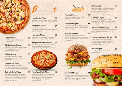 Food And Drink Restaurant Menu Designs Visumind Behance